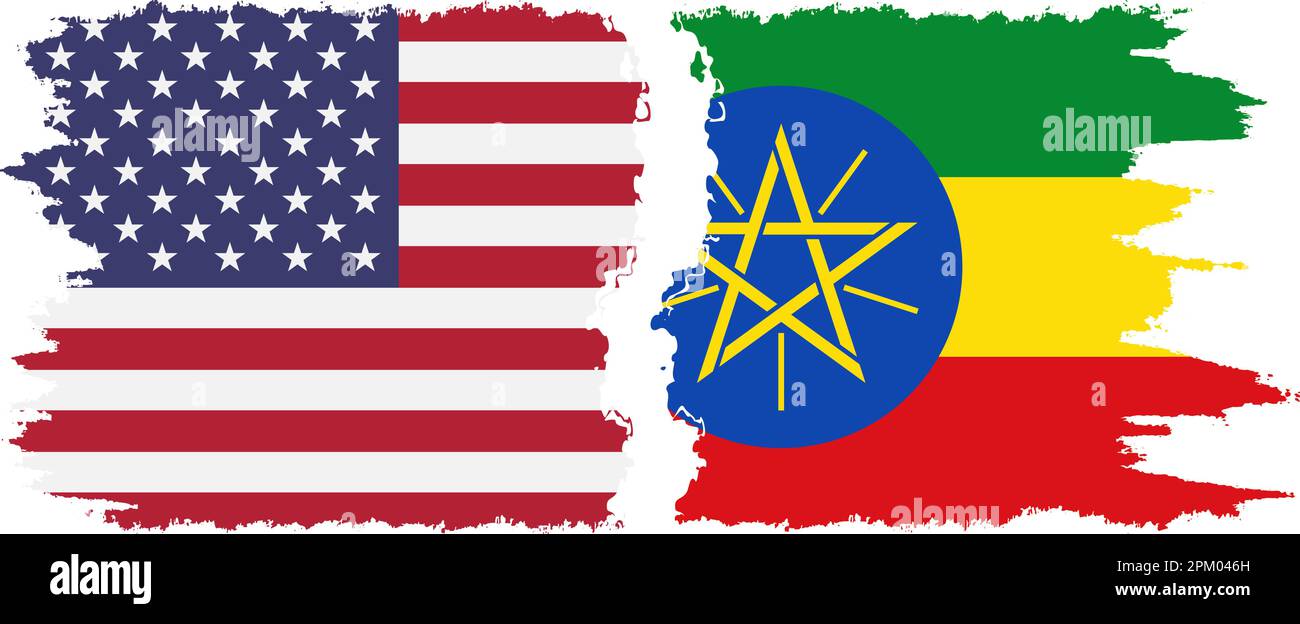 Usa ethiopia flag Stock Vector Images - Alamy