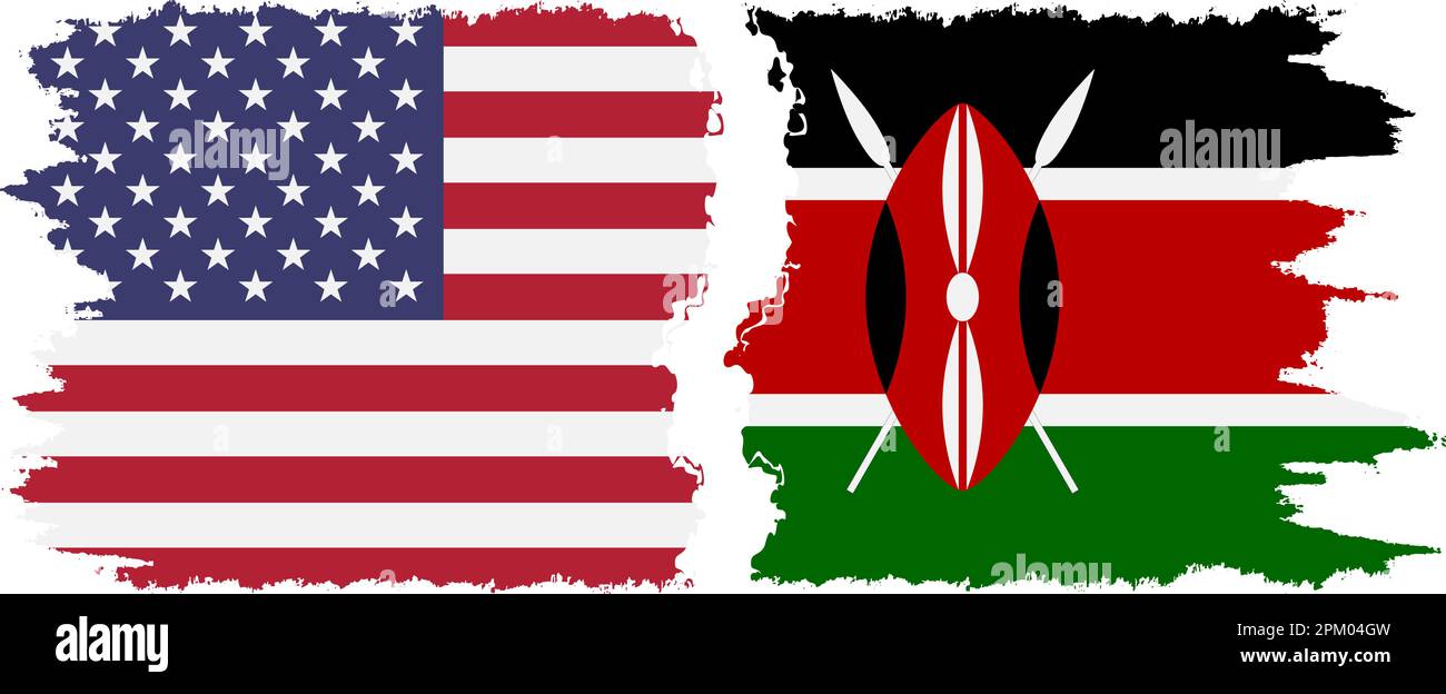 Usa and kenya flag Stock Vector Images - Alamy