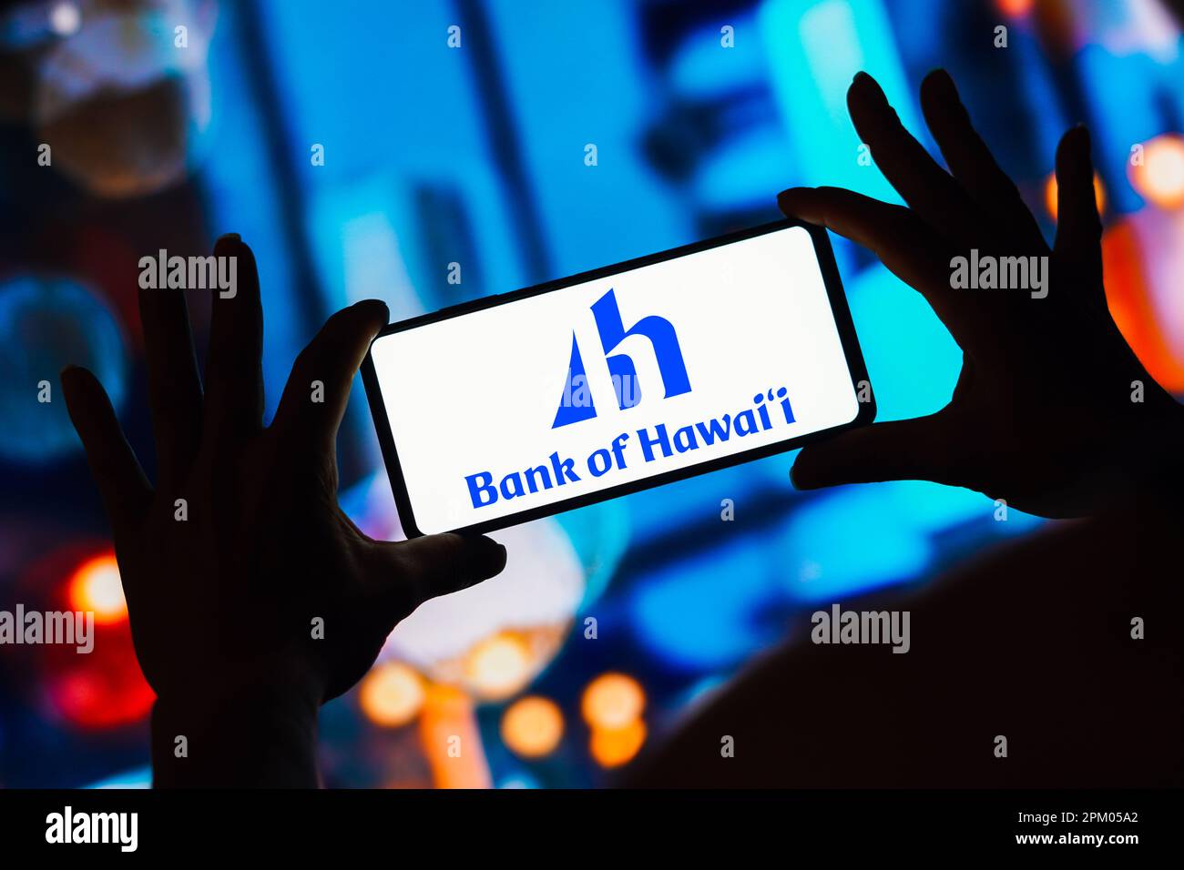 Brazil. 10th Apr, 2023. In this photo illustration, the Bank of Hawaii ...