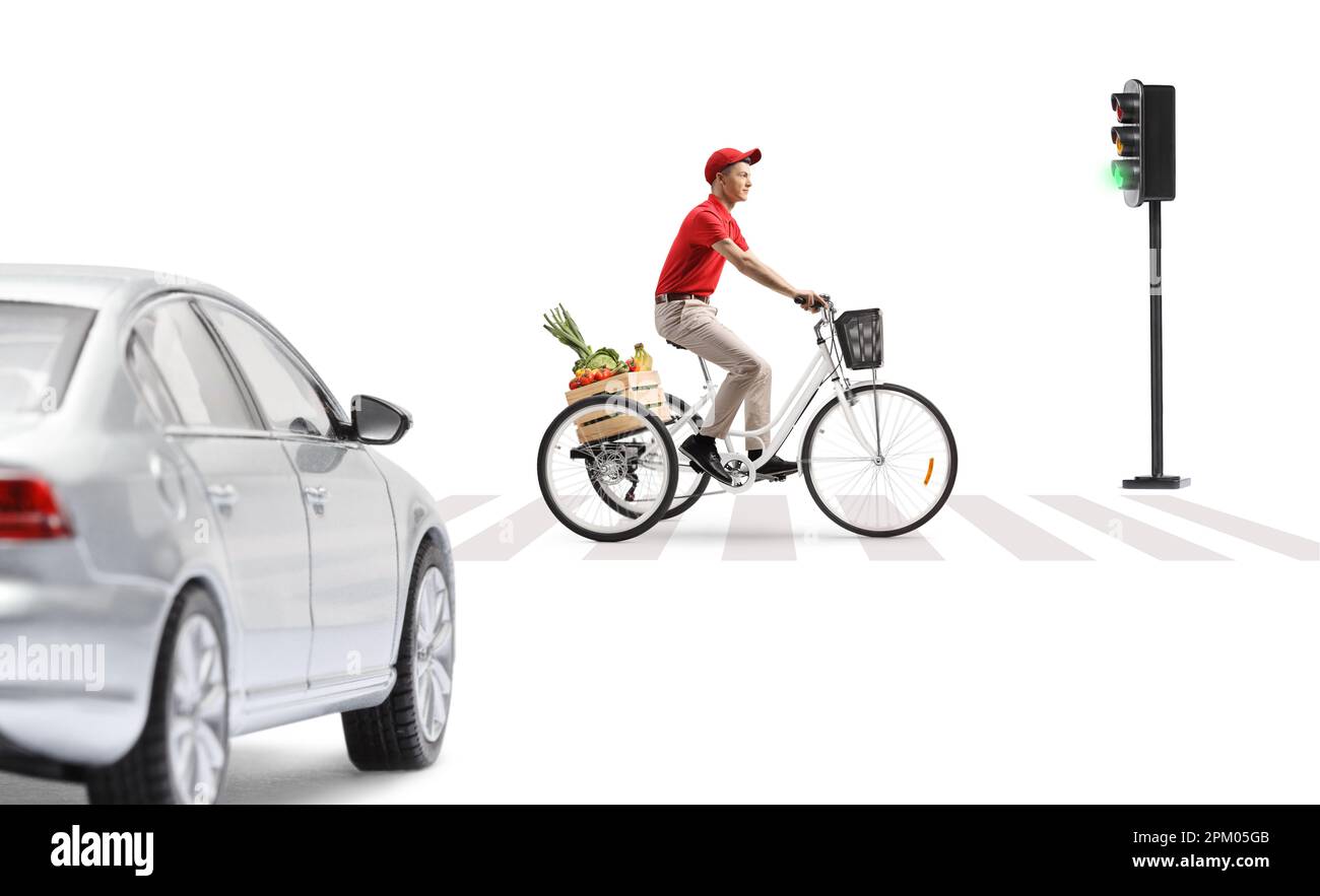 Man delivering food on bike hi-res stock photography and images - Alamy