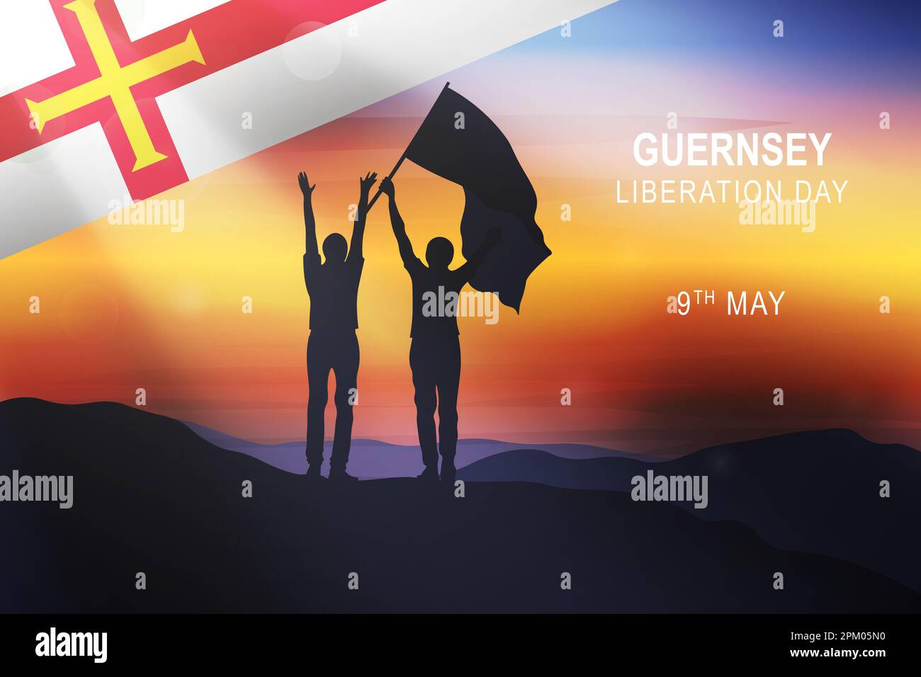 Guernsey independence day art hi-res stock photography and images - Alamy