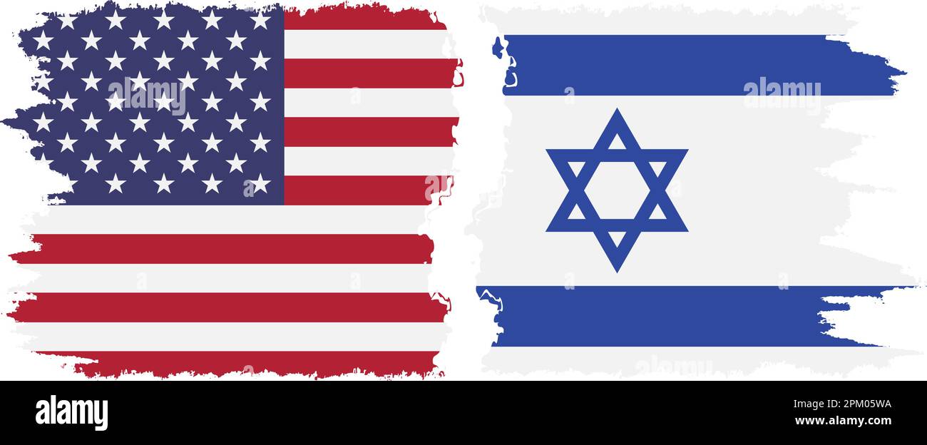 Israel american flags Cut Out Stock Images & Pictures - Alamy