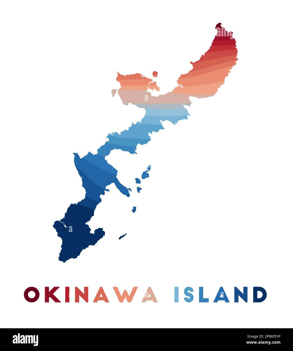 Okinawa island map vector vectors Stock Vector Images - Alamy
