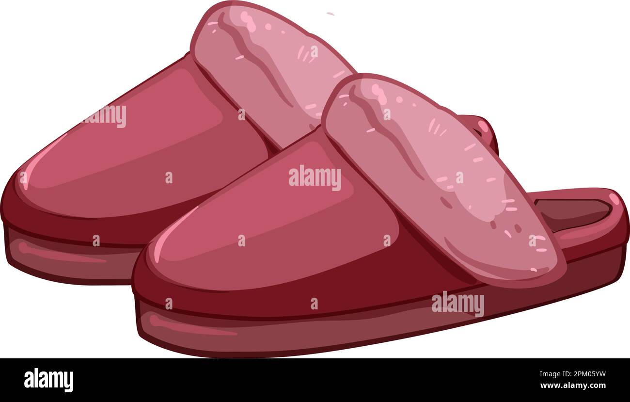 Feet with soft slippers Stock Vector Images - Alamy