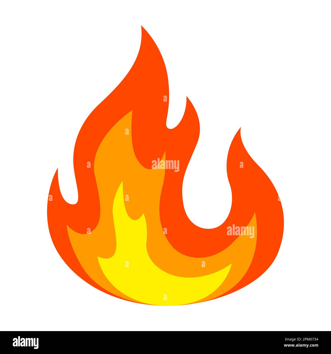 Illustration of stylized fire. Decorative element for design Stock ...