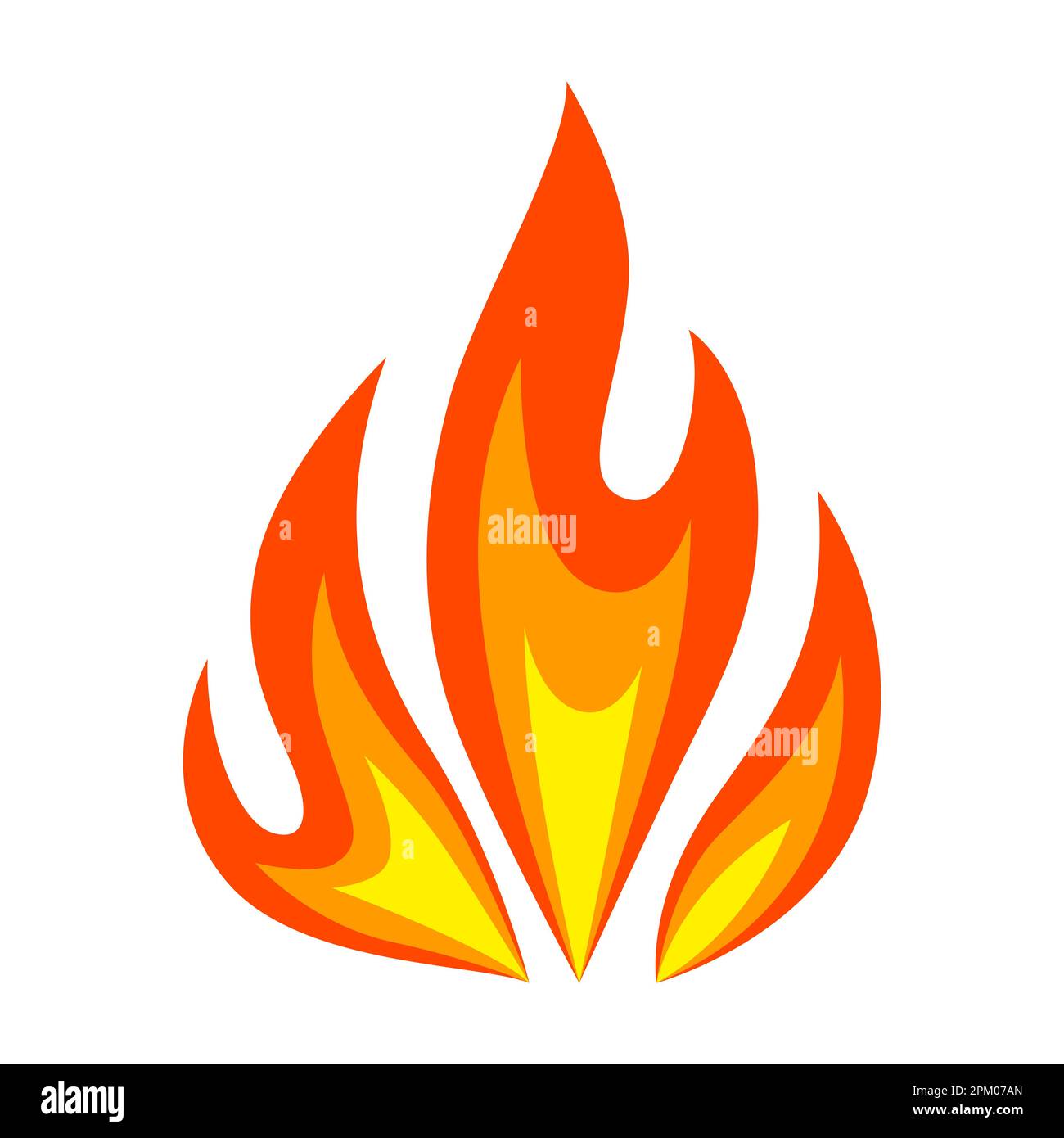 Illustration of stylized fire. Decorative element for design Stock ...