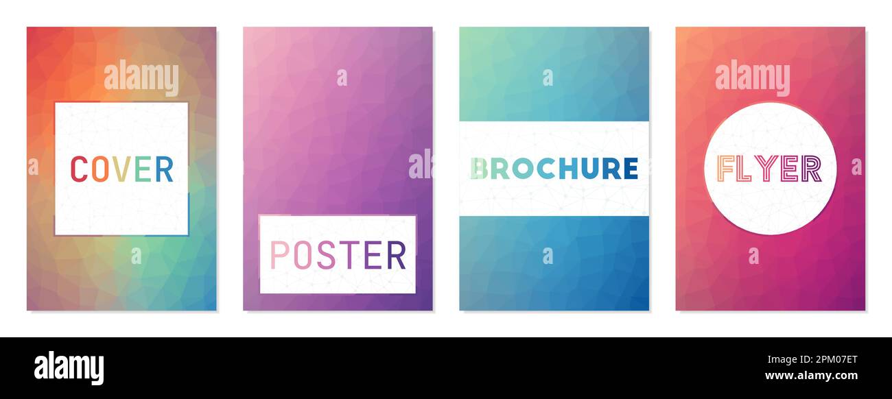 A4 brochure cover sheets. Can be used as cover, banner, flyer, poster ...