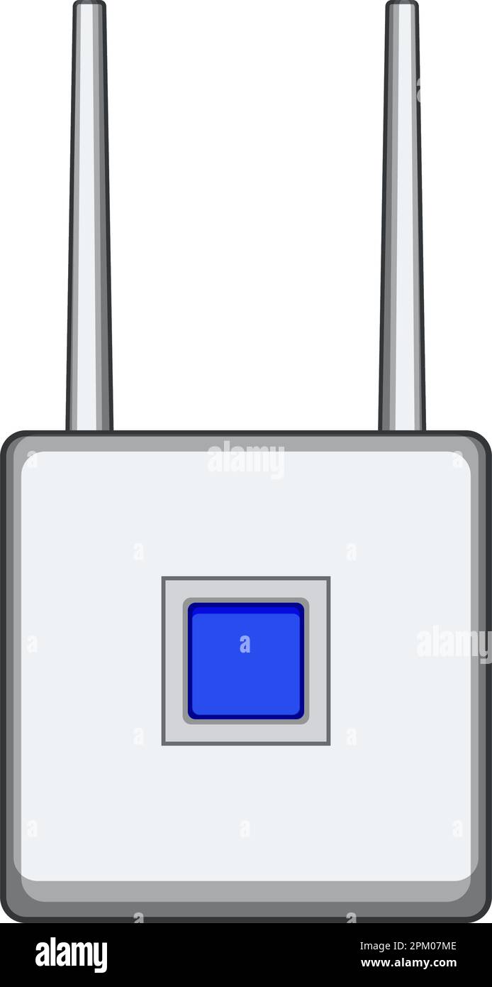 router 5g modem cartoon vector illustration Stock Vector Image & Art ...