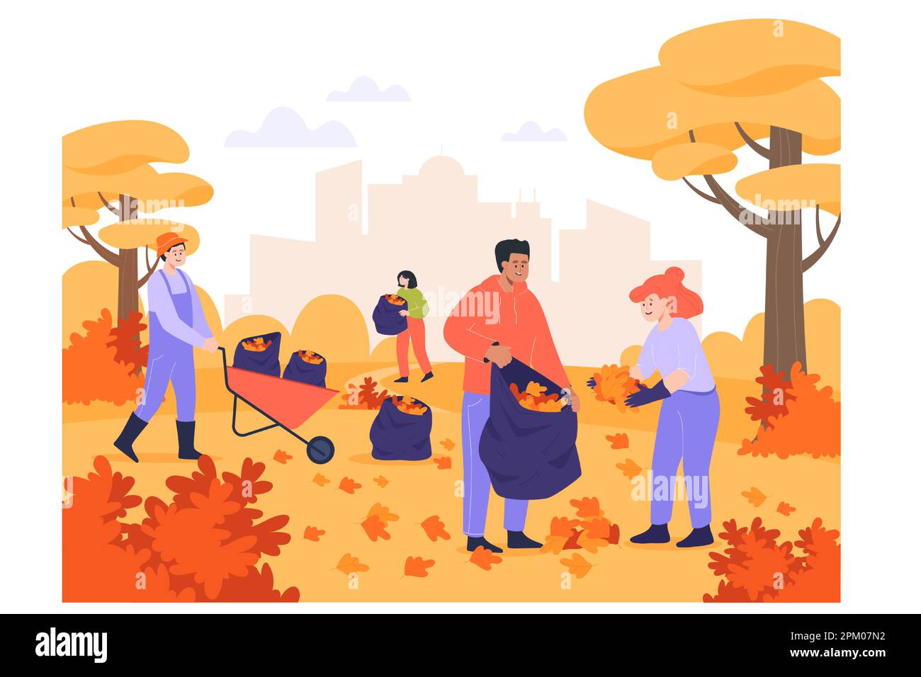 Autumn leaves fallen in garden Stock Vector Images - Alamy