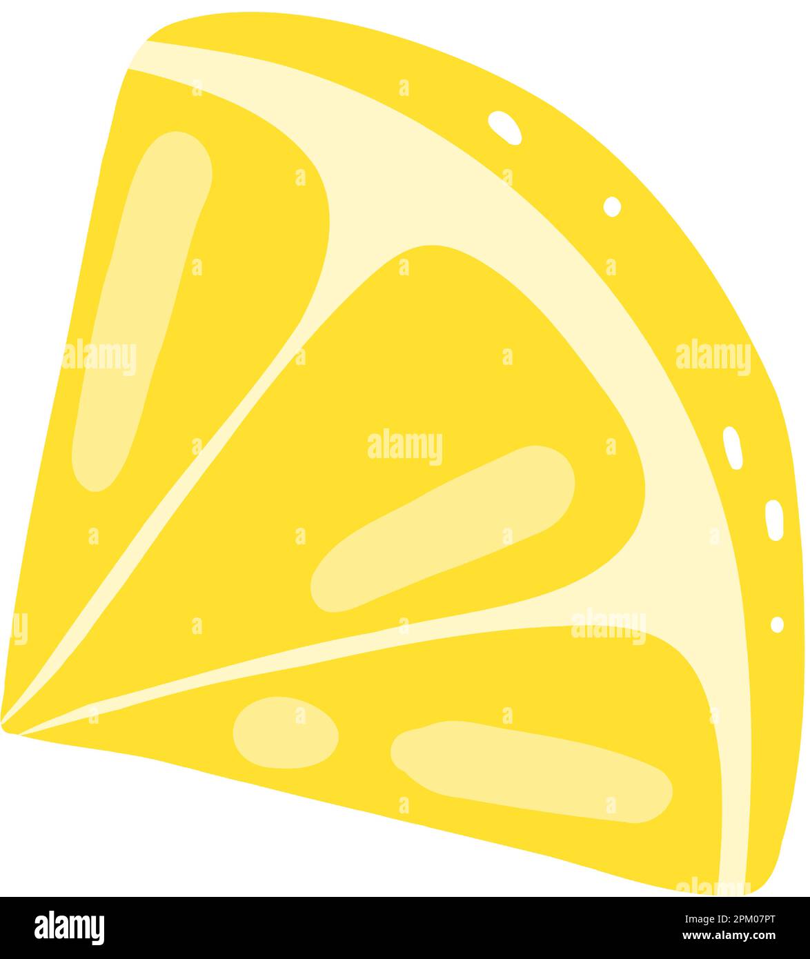 Hand drawn lemon slice. Vector illustration of cut tasty citrus ...