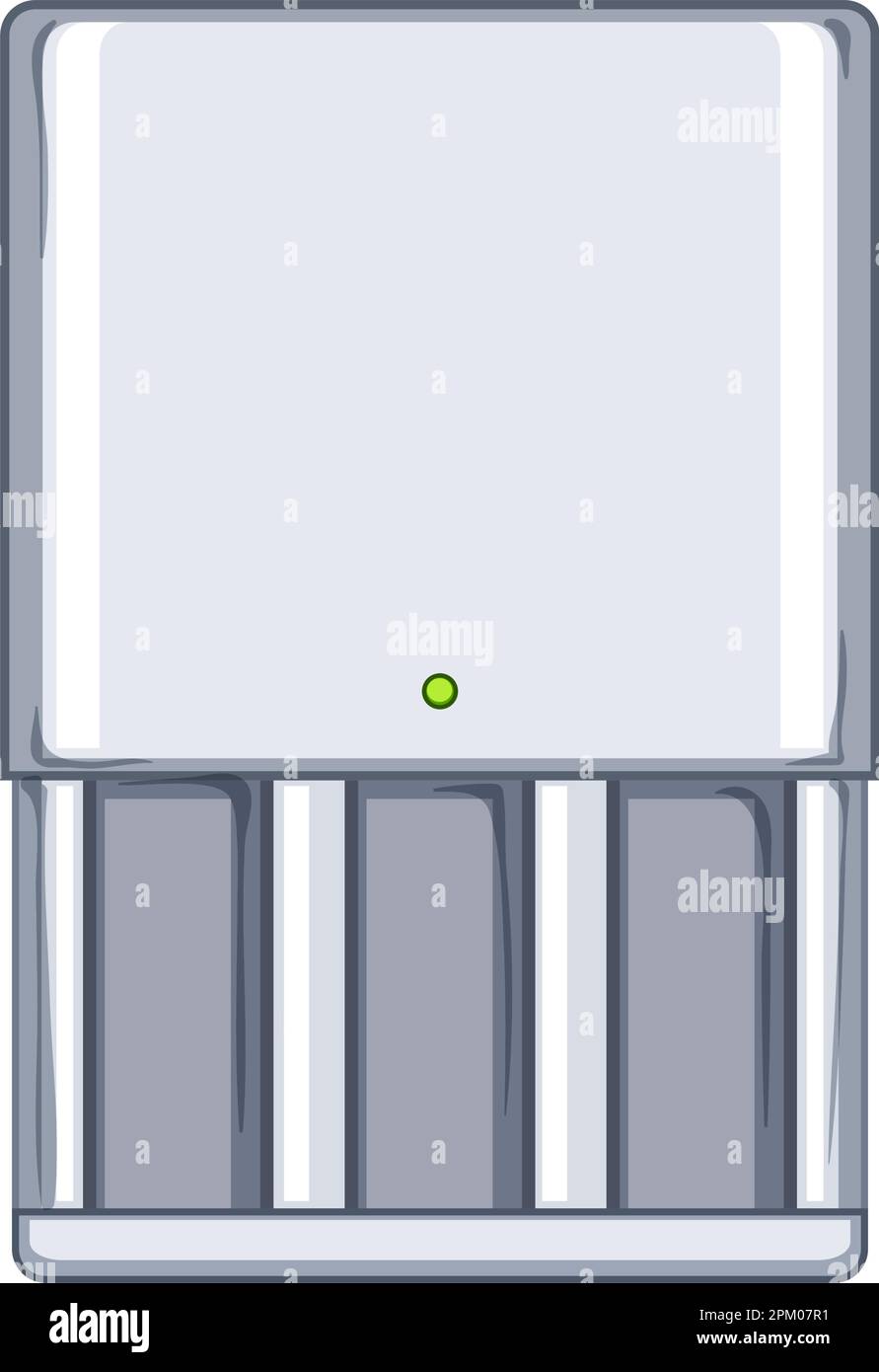 symbol aa battery charger cartoon vector illustration Stock Vector ...