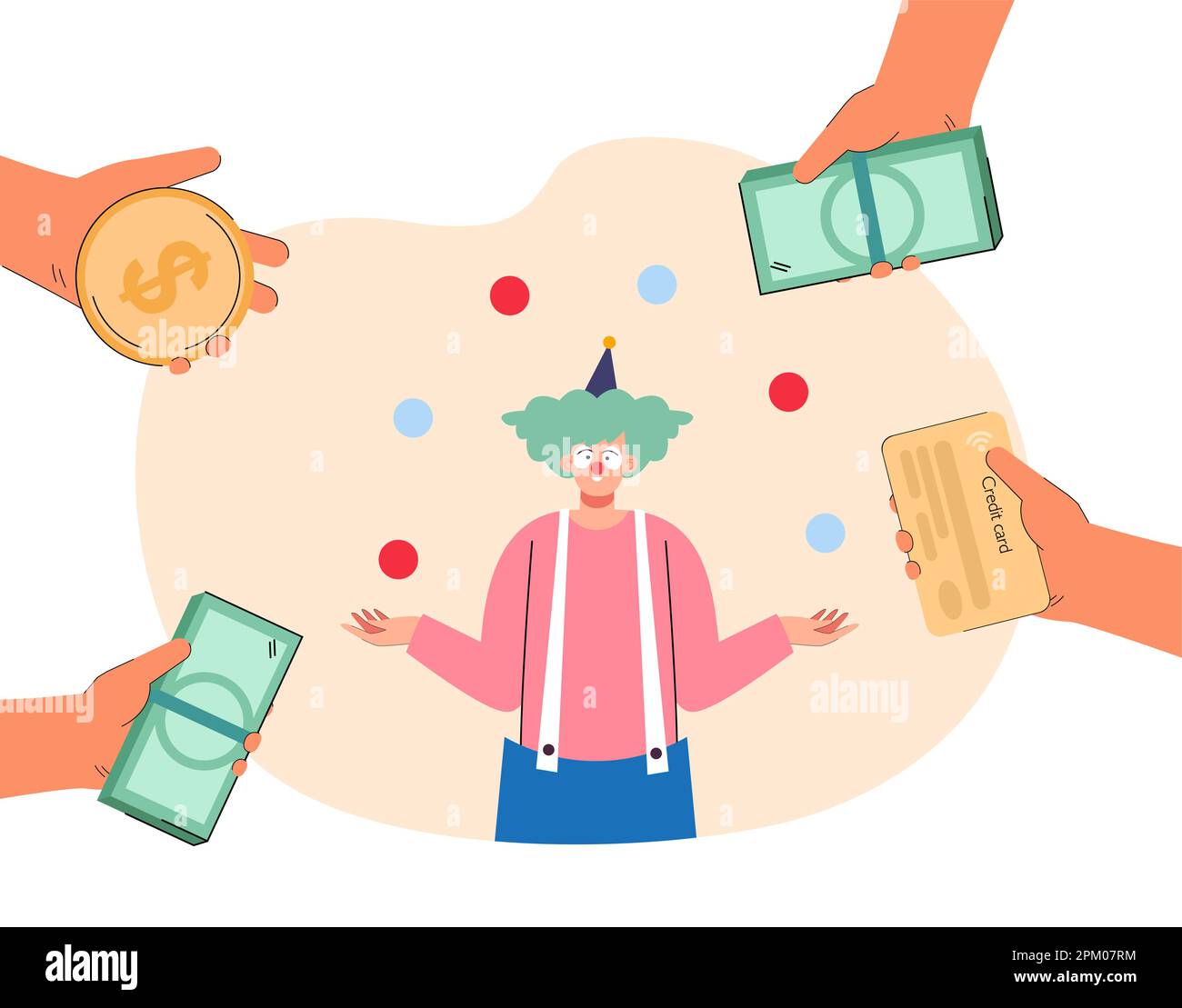 Cartoon clown hi-res stock photography and images - Alamy