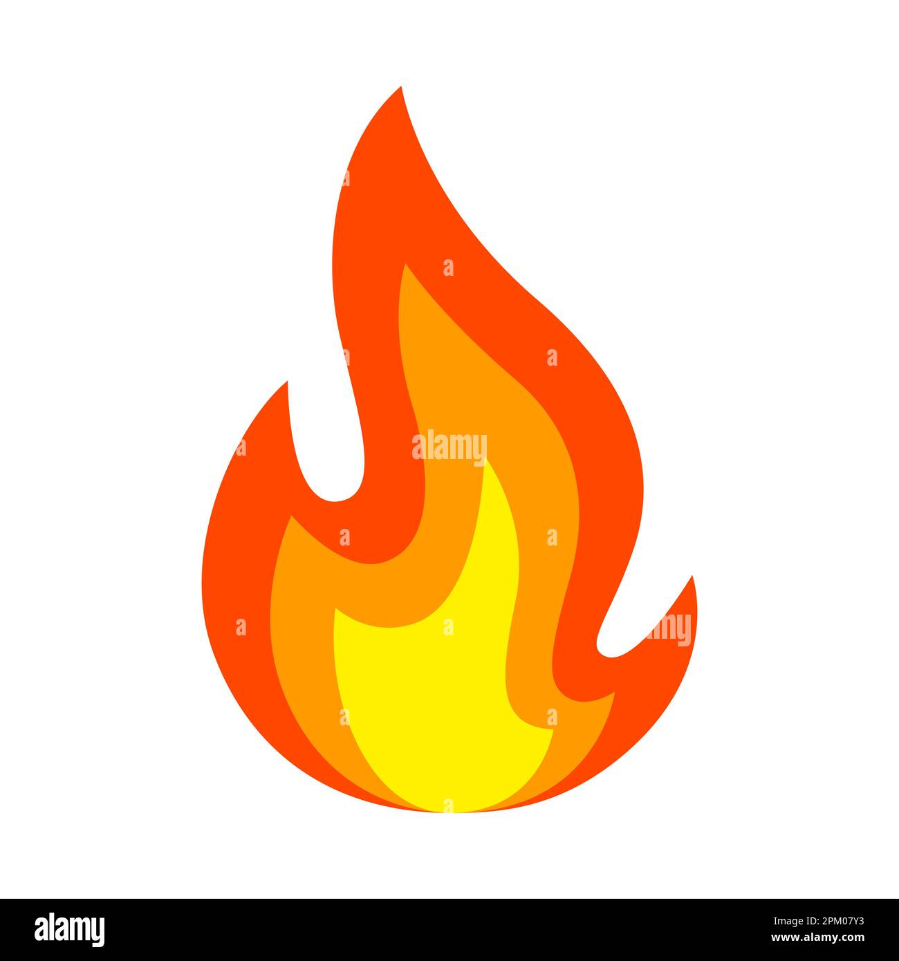 Illustration of stylized fire. Decorative element for design Stock ...