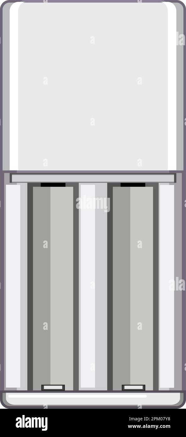 charge aa battery charger cartoon vector illustration Stock Vector ...