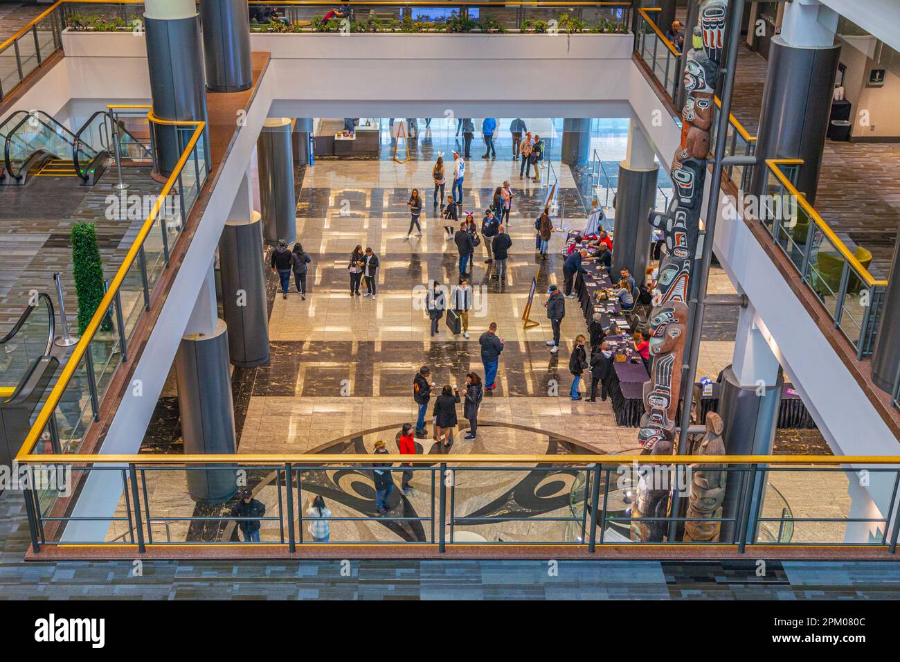 Floor of the Vancouver East Convention Centre seen from the Pan Pacific ...