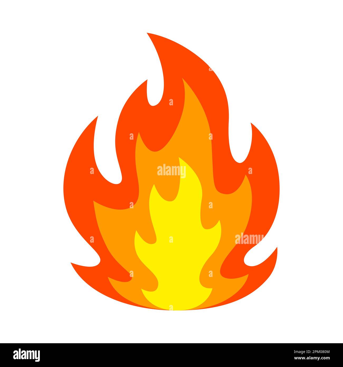 Illustration of stylized fire. Decorative element for design Stock ...