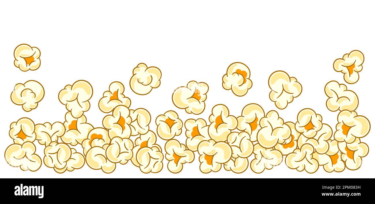 Popcorn Border Clipart