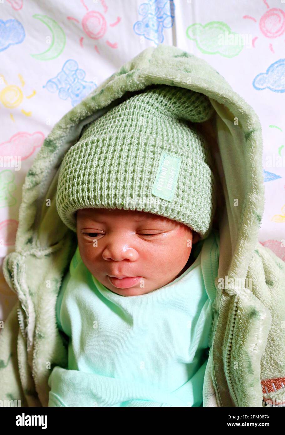 African Baby With Green Eyes