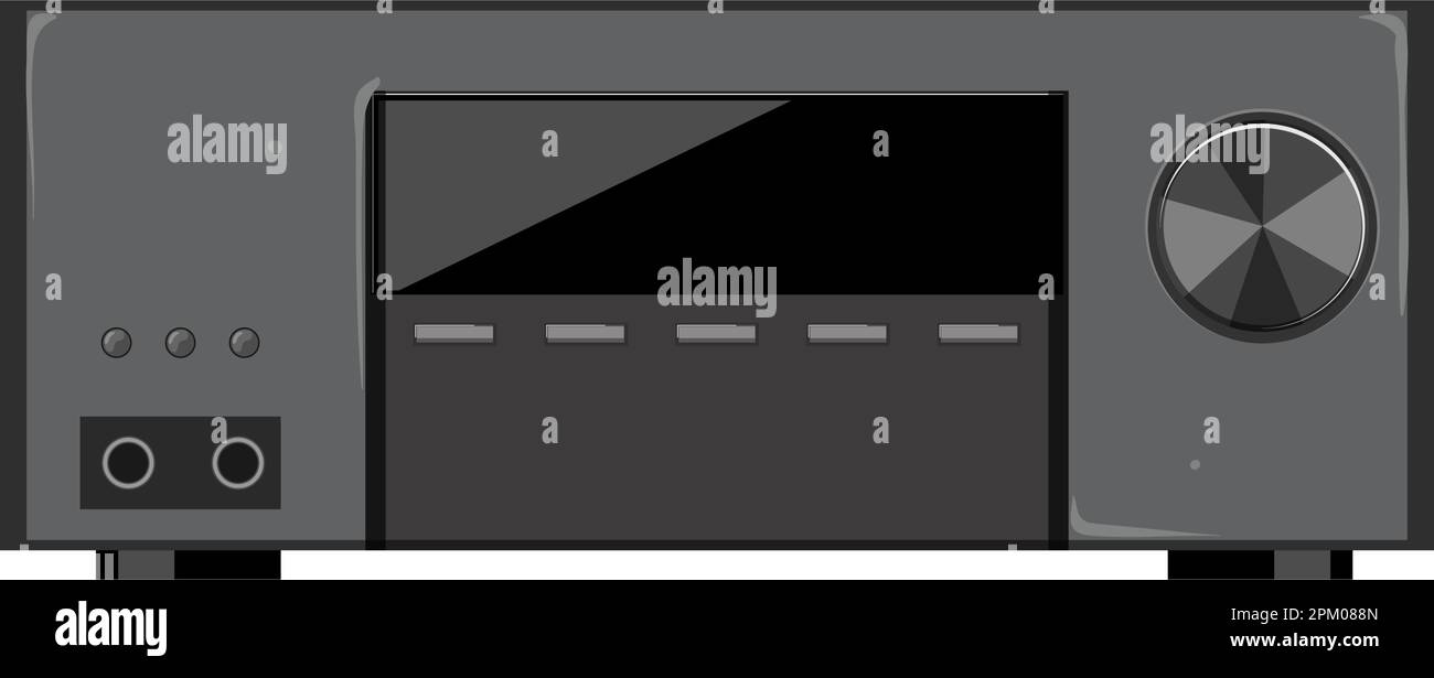 audio av receiver cartoon vector illustration Stock Vector Image & Art ...