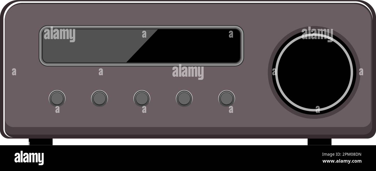 amplifier av receiver cartoon vector illustration Stock Vector Image ...
