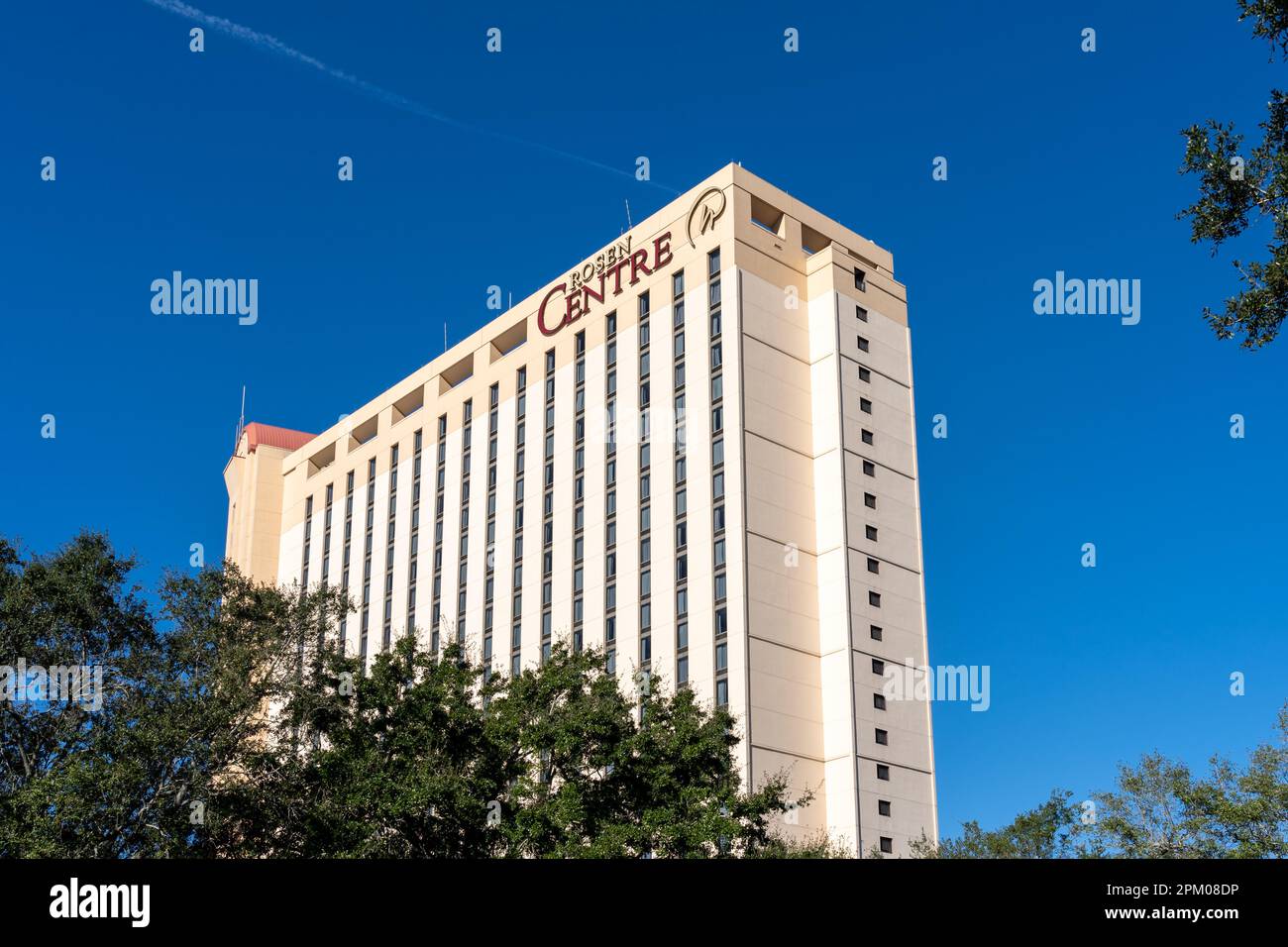Orlando, FL, USA - January 6, 2022: Rosen Centre Hotel building in ...