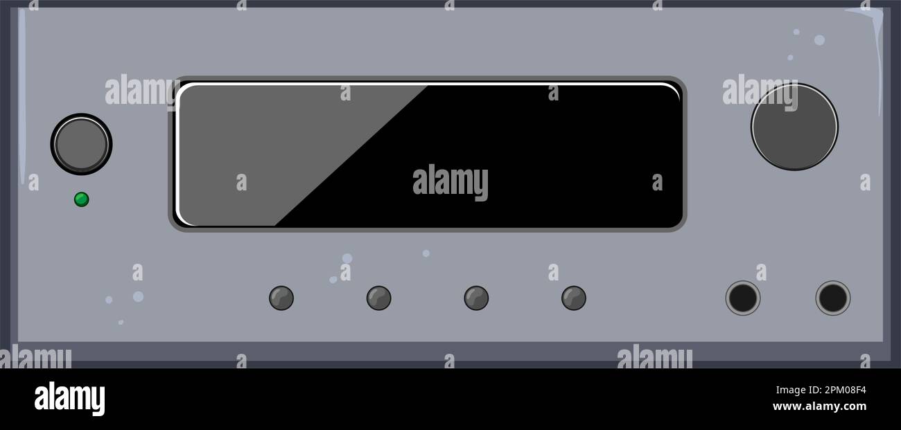 home av receiver cartoon vector illustration Stock Vector Image & Art ...