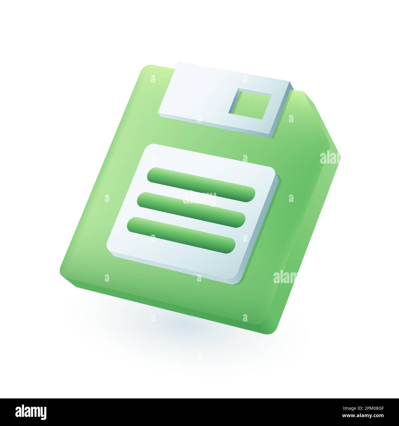Green floppy disc 3D icon Stock Vector Image & Art - Alamy