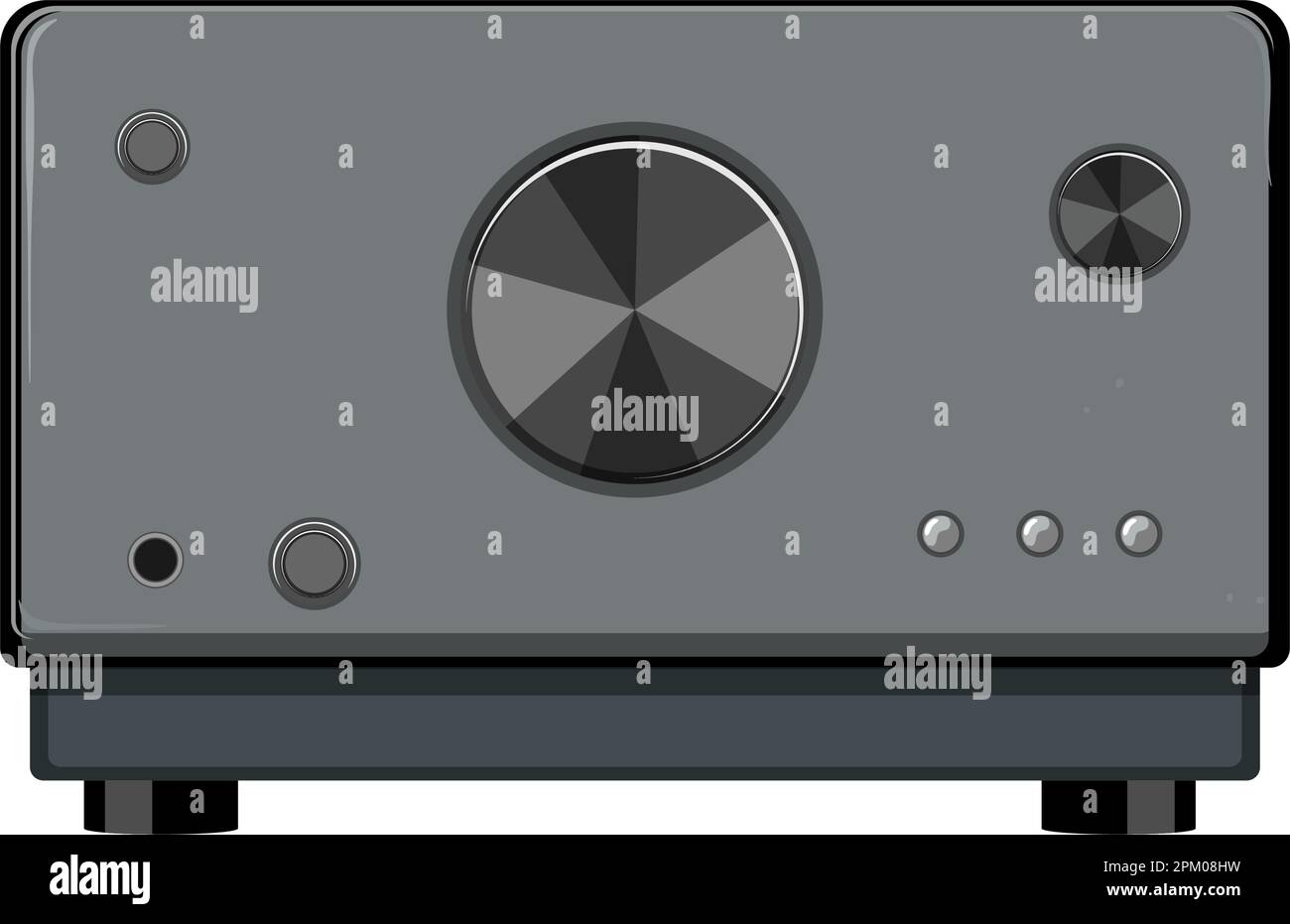 sound av receiver cartoon vector illustration Stock Vector Image & Art ...