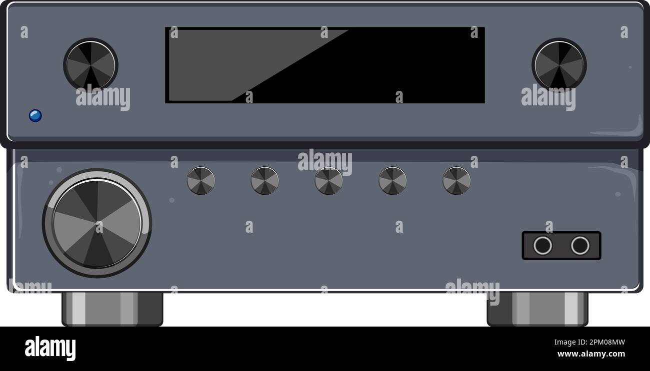 video av receiver cartoon vector illustration Stock Vector Image & Art ...