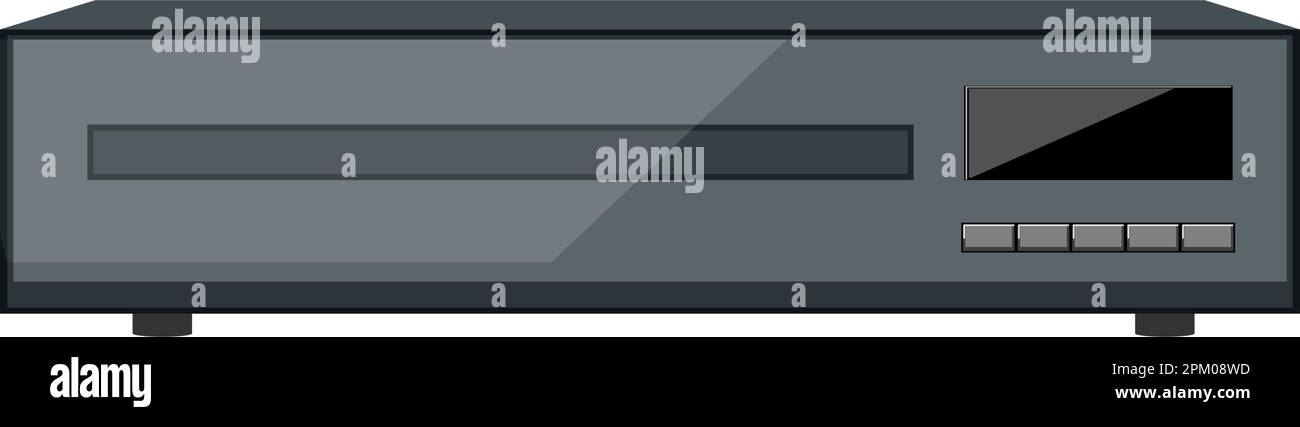 cd blu ray player cartoon vector illustration Stock Vector Image & Art ...