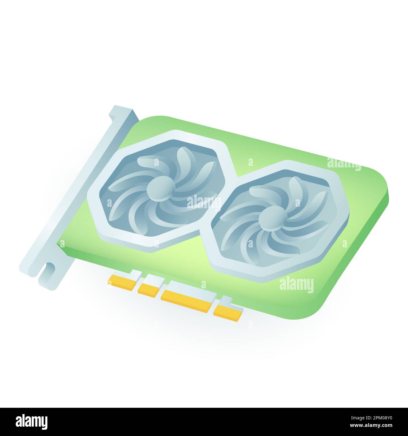 3d cartoon style computer microchip icon on white background Stock ...