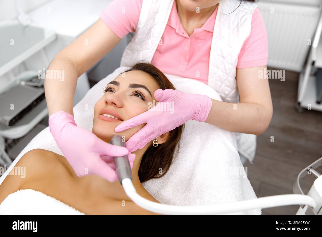 cosmetic facial procedure,Facial treatment. aesthetician is ...