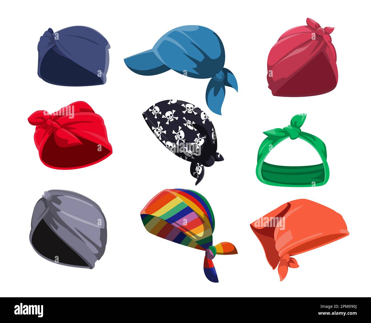 Silk head scarf Stock Vector Images - Alamy