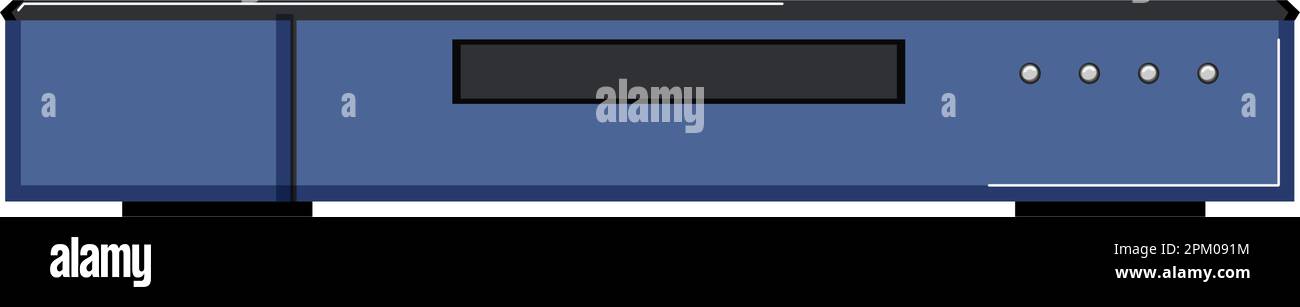 dvd blu ray player cartoon vector illustration Stock Vector Image & Art ...