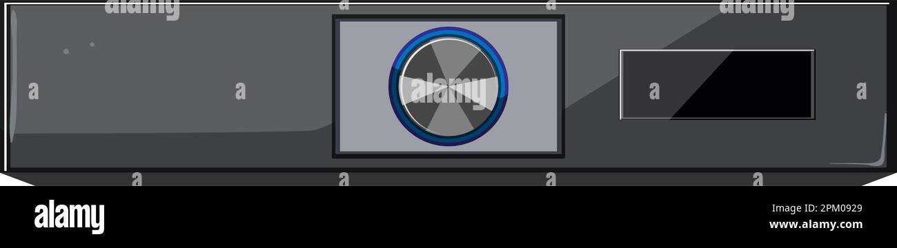 disc blu ray player cartoon vector illustration Stock Vector Image ...