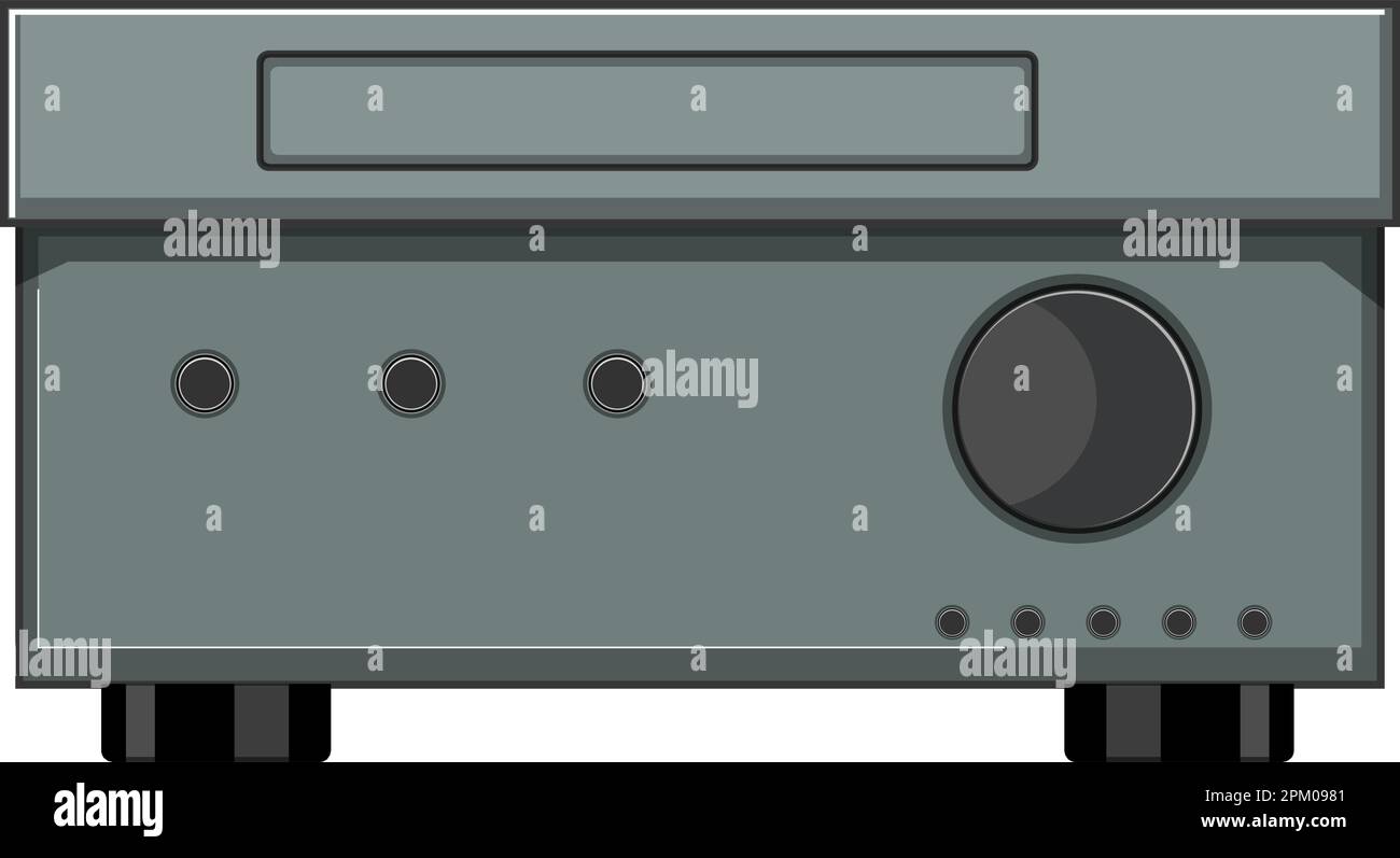 equipment blu ray player cartoon vector illustration Stock Vector Image ...