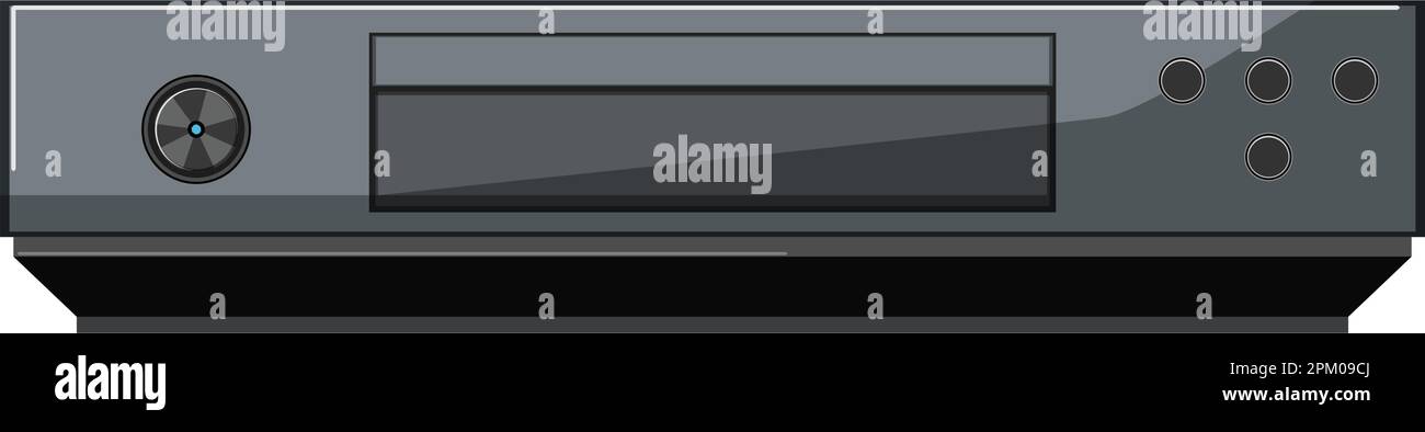 disk blu ray player cartoon vector illustration Stock Vector Image ...