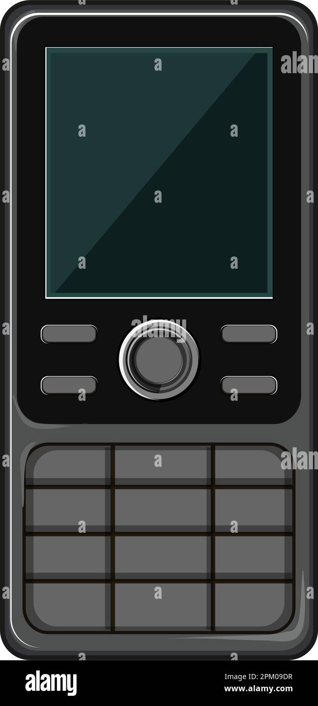 call button phone cartoon vector illustration Stock Vector Image & Art ...