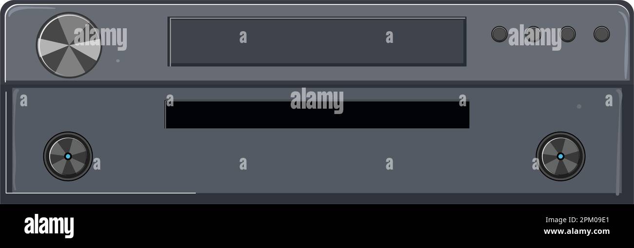 entertainment blu ray player cartoon vector illustration Stock Vector ...