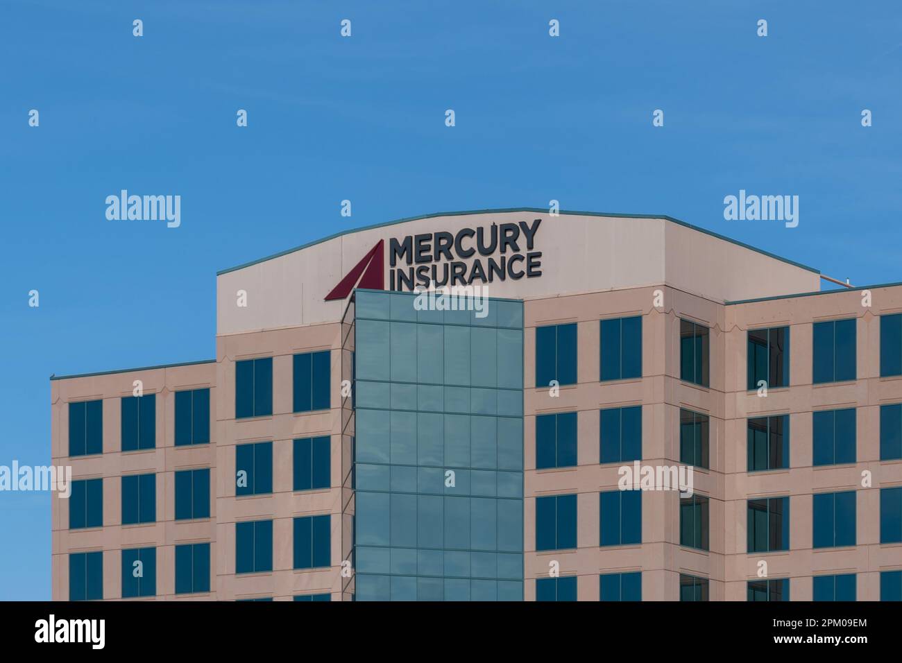 Mercury Insurance office building is shown in Tampa, FL, USA Stock ...