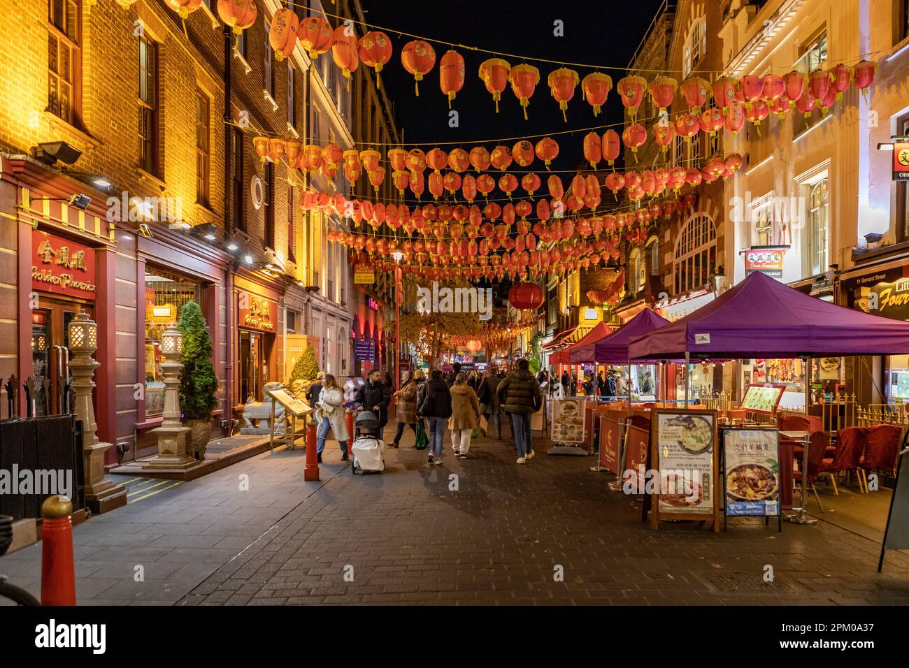 London, England – December 2022. Chinatown is an ethnic enclave in the ...