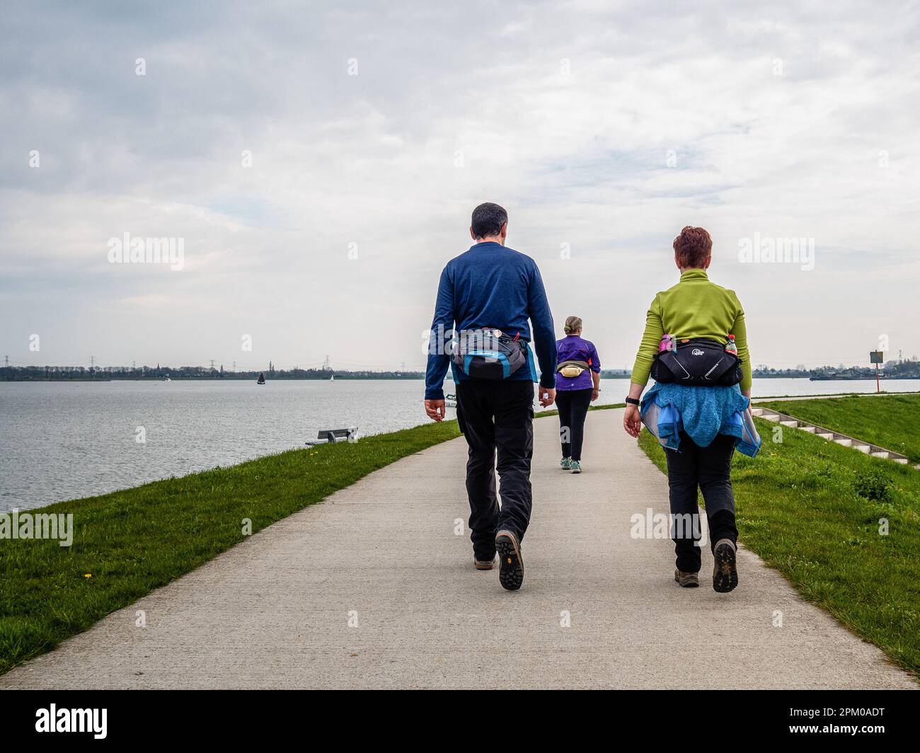 Kessenich, Netherlands. 08th Apr, 2023. Participants are seen walking ...