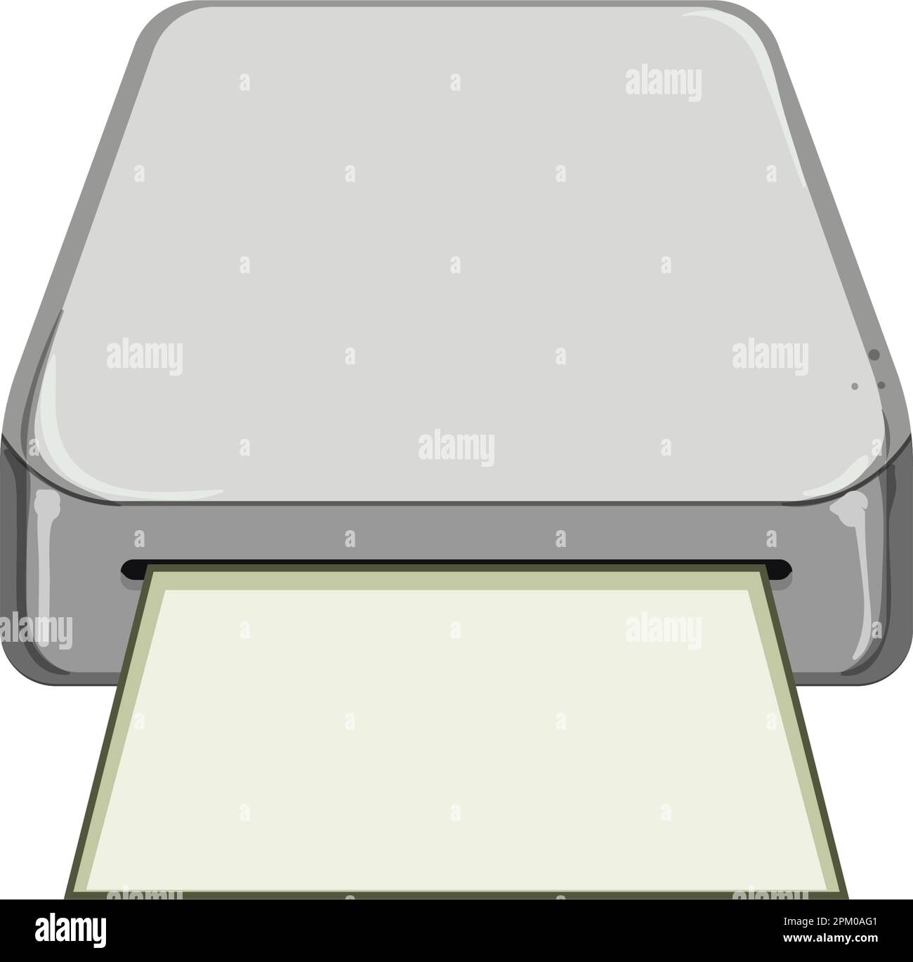 business compact photo printer cartoon vector illustration Stock Vector ...