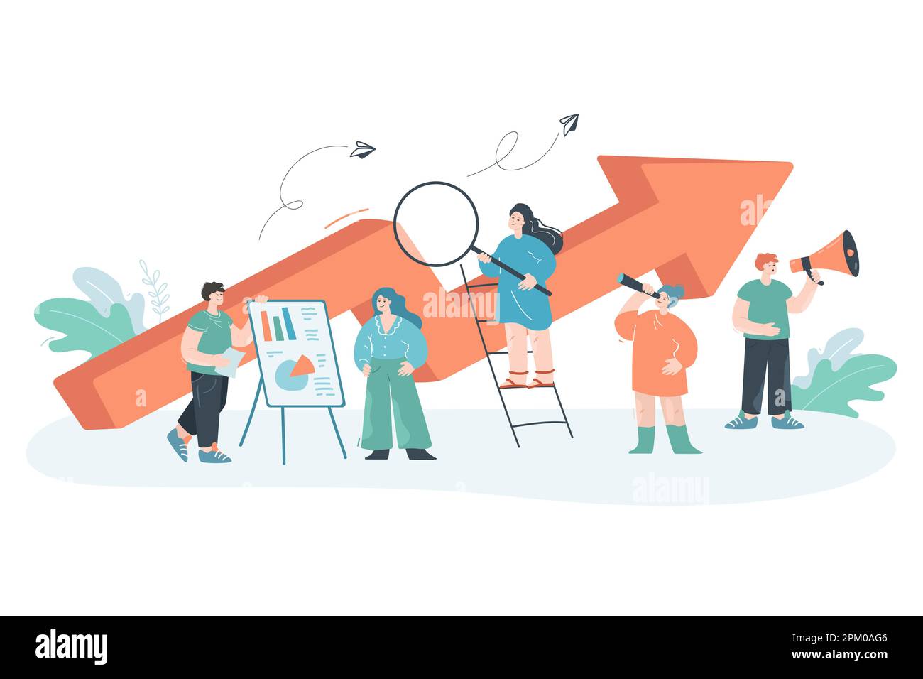 Team people working on analytics Cut Out Stock Images & Pictures - Alamy