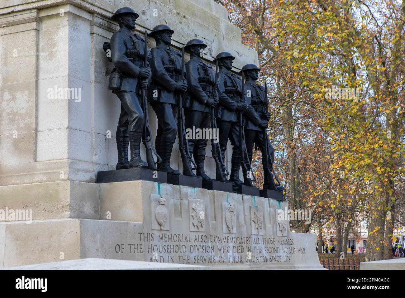 London, England – December 2022. The Guards Division War Memorial, is ...