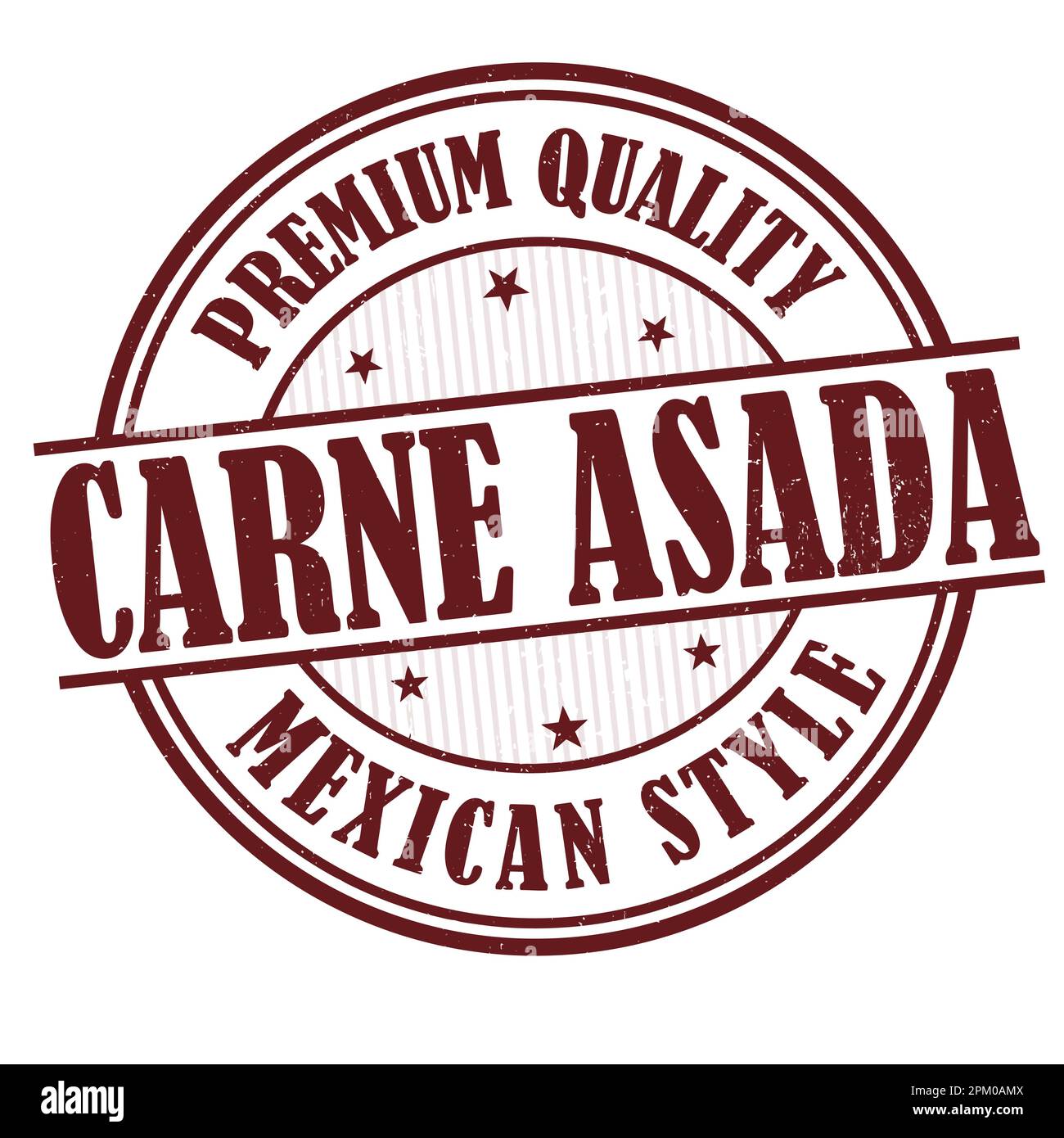 Carne asada grunge rubber stamp on white background, vector ...