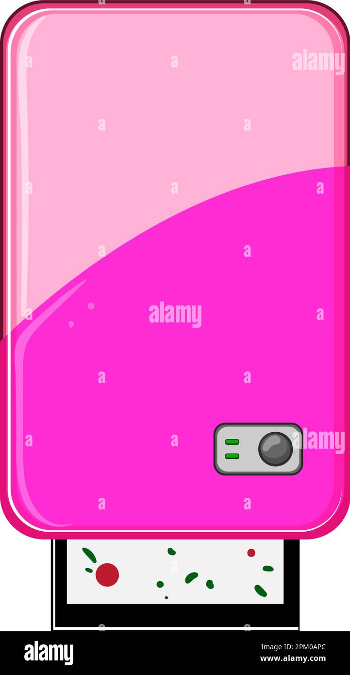 modern compact photo printer cartoon vector illustration Stock Vector ...