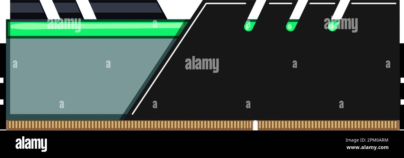 pc desktop memory cartoon vector illustration Stock Vector Image & Art ...