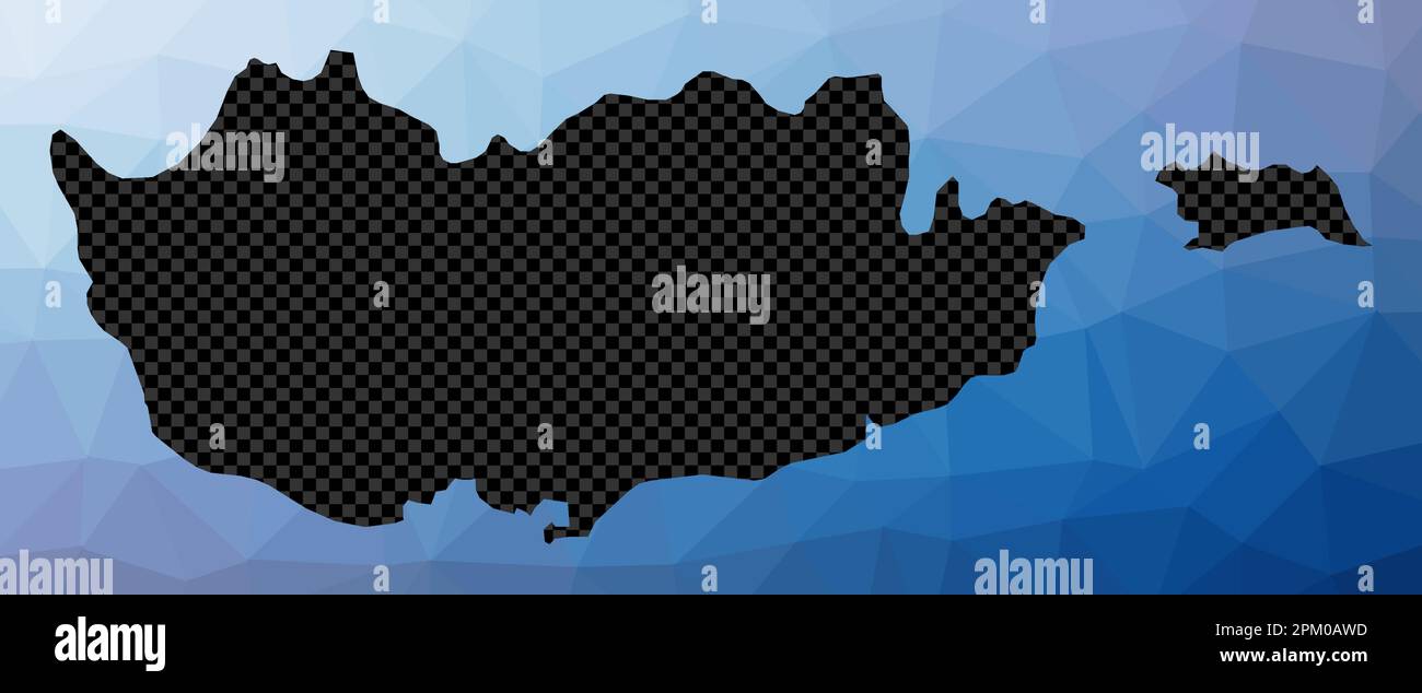 Cyprus geometric map. Stencil shape of Cyprus in low poly style ...