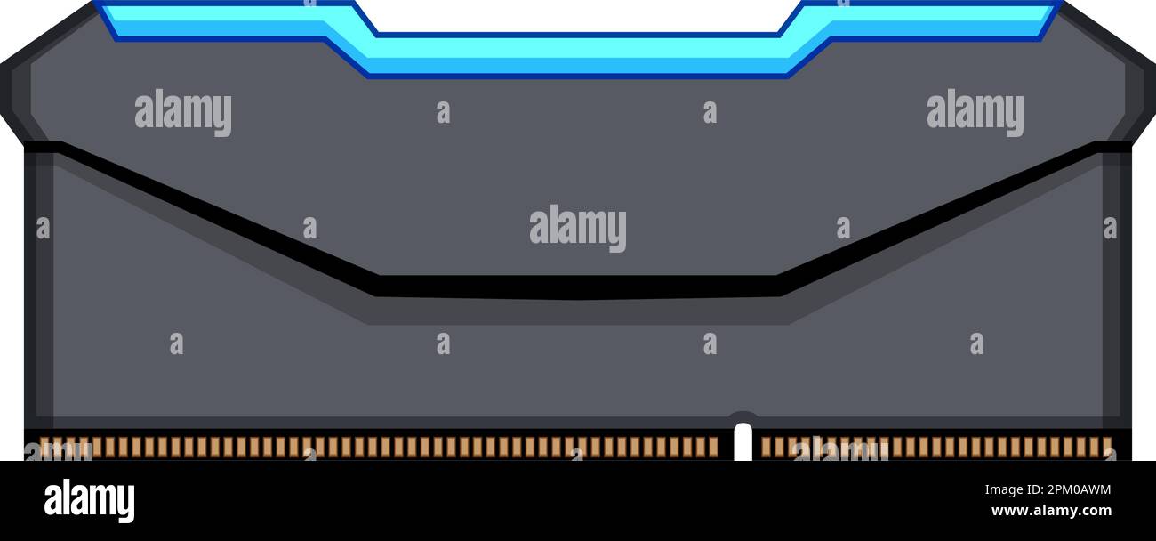 access desktop memory cartoon vector illustration Stock Vector Image ...